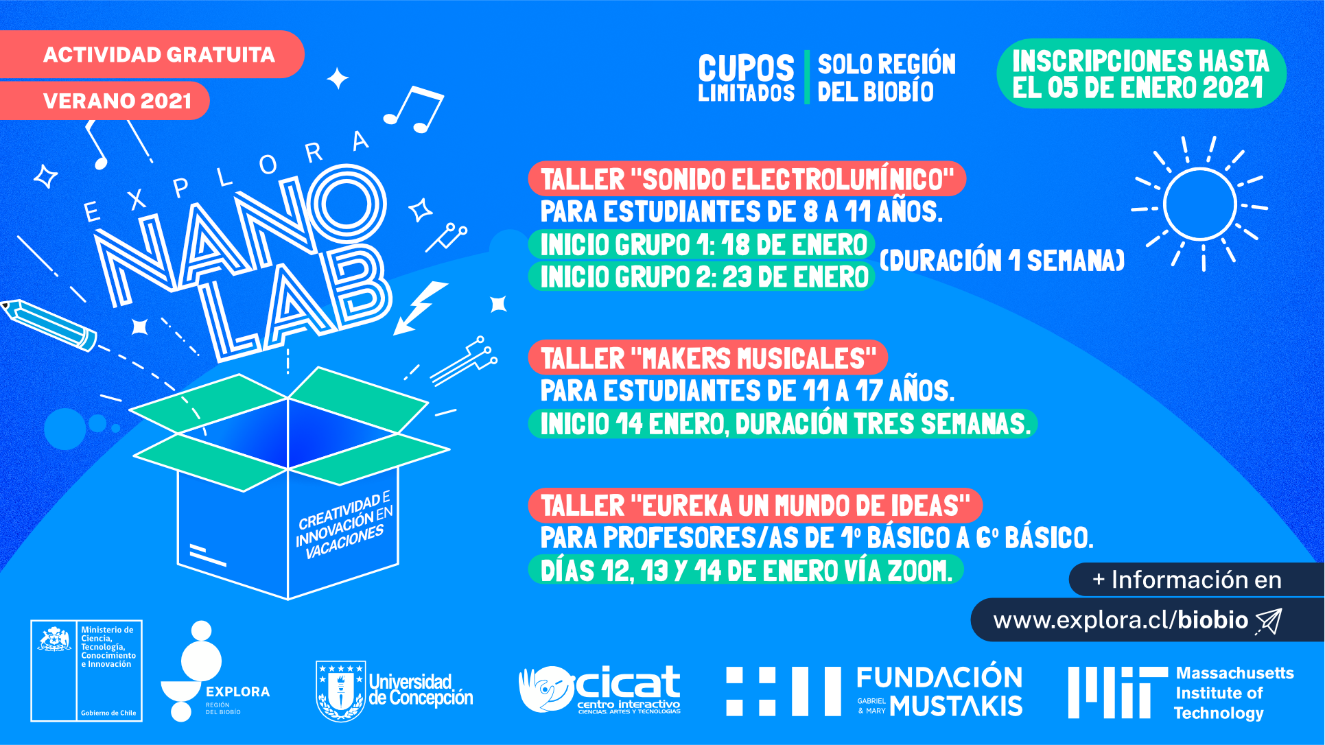 ¡Inscríbete en NANO LAB y llévate un kit de materiales! - Biobío