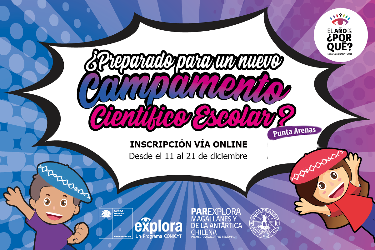 [LINK] Inscríbete aquí para el Campamento Científico Escolar - Magallanes